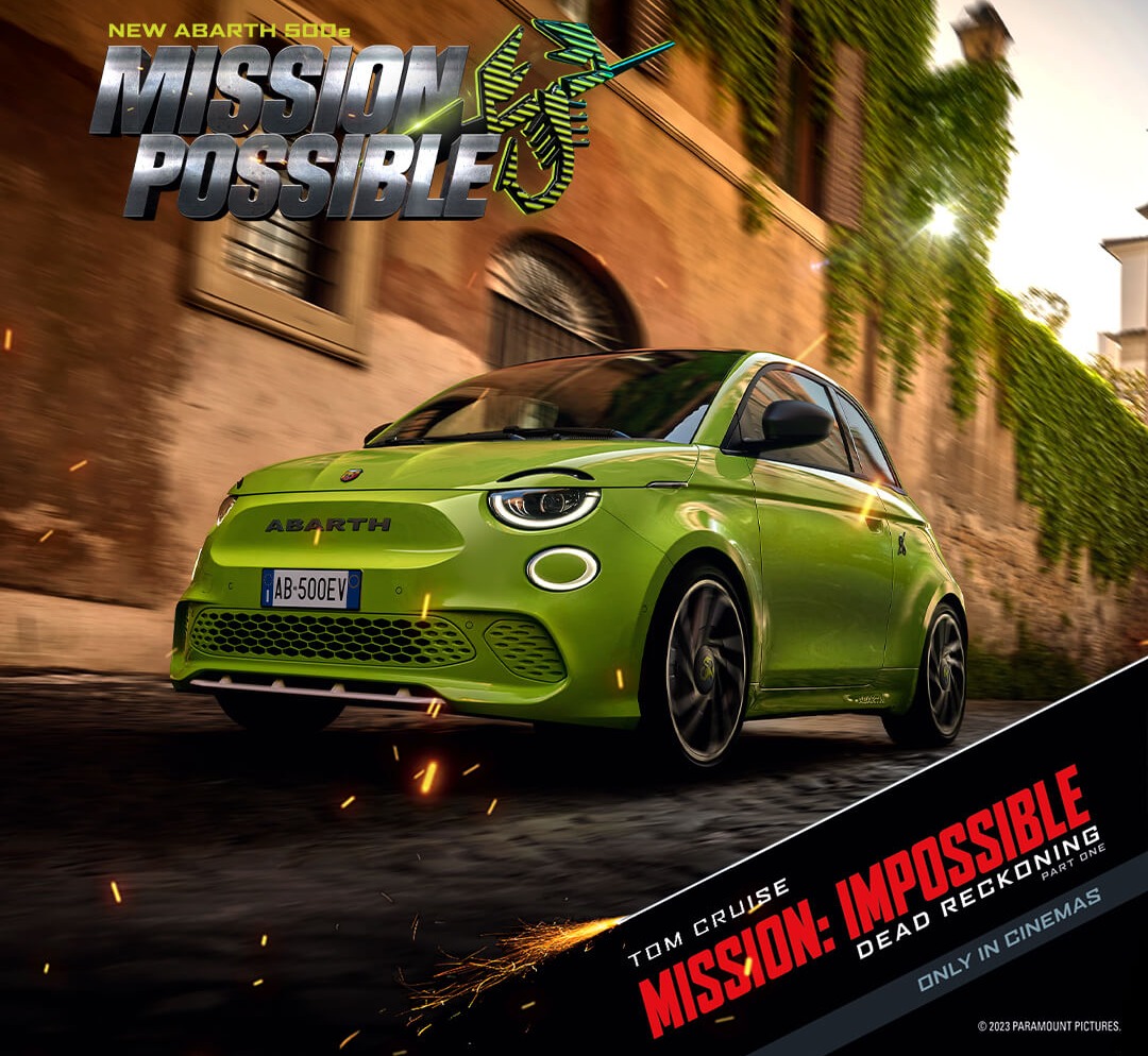アバルト初のEV「500e」国内発表に向け「M:I」とコラボキャンペーン始動 | 中古車なら【グーネット】